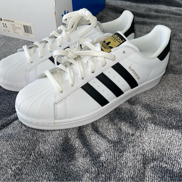 adidas | Shoes | Adidas Superstar Authentic Cloud White Core Black ...